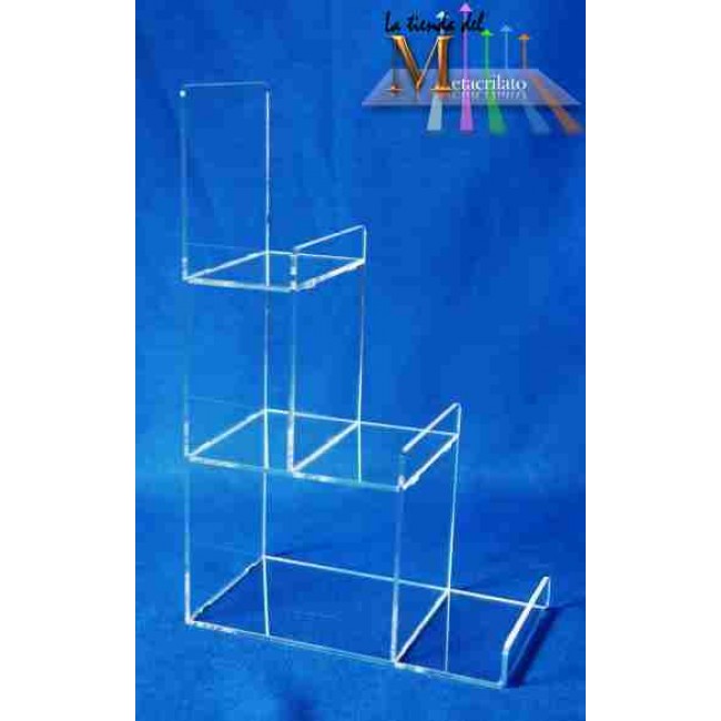 Repisa en escalera con 3 bases de 60mm - Repisas - - La Tienda del ...